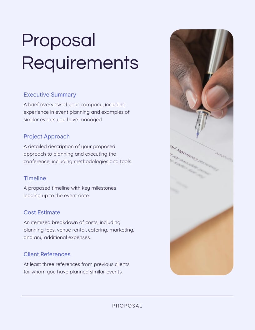 Event RFP Template | Visme