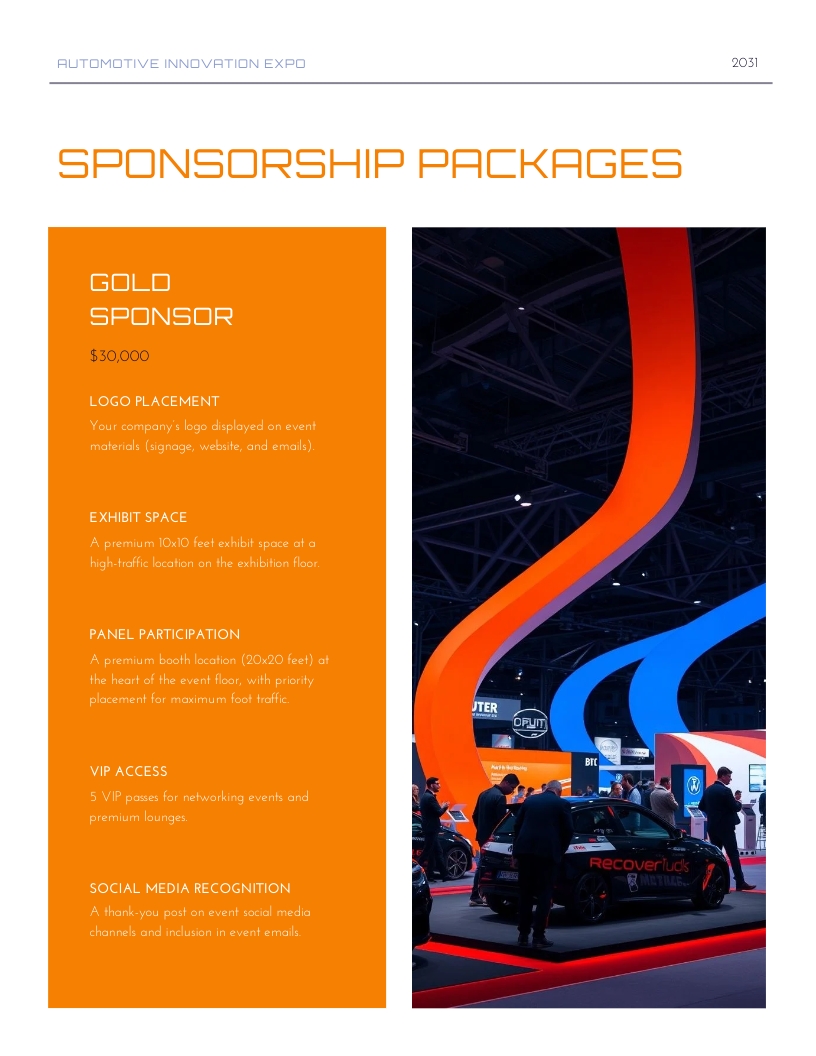 Event Sponsor Proposal Template | Visme