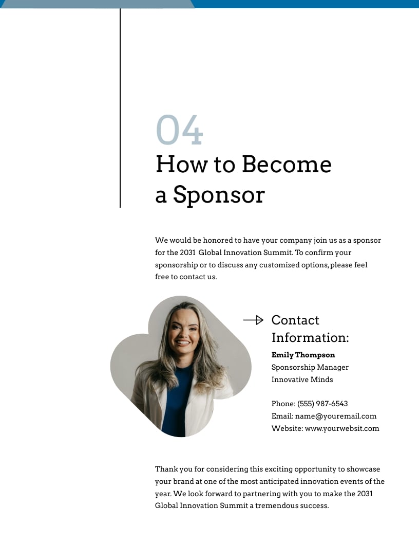 Event Sponsorship Proposal Example Template | Visme