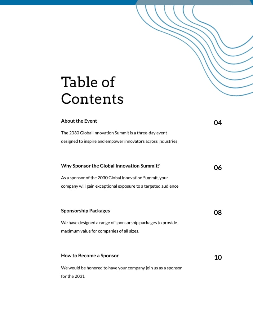 Event Sponsorship Proposal Example Template | Visme