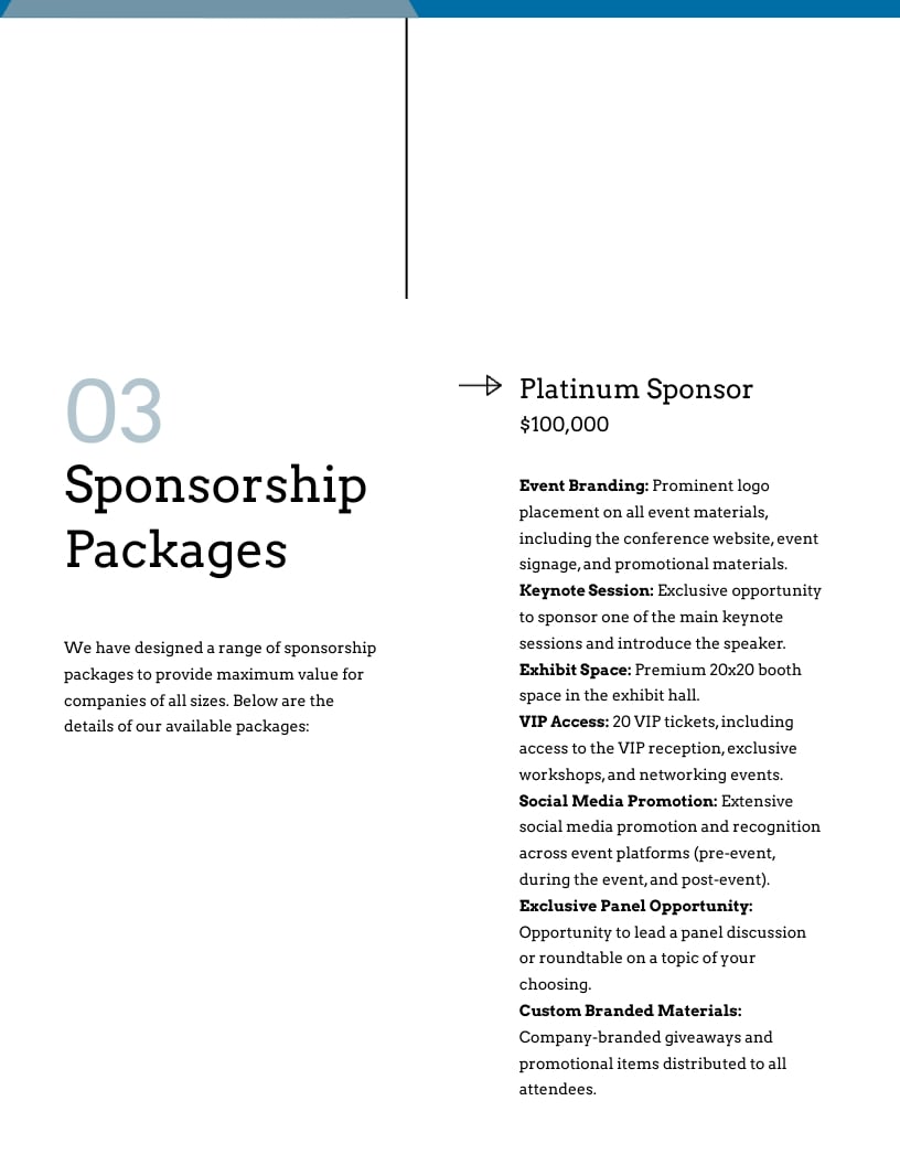 Event Sponsorship Proposal Example Template | Visme