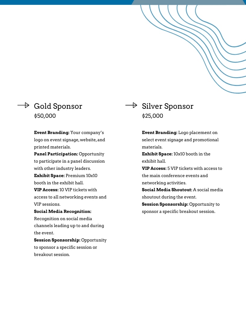 Event Sponsorship Proposal Example Template | Visme