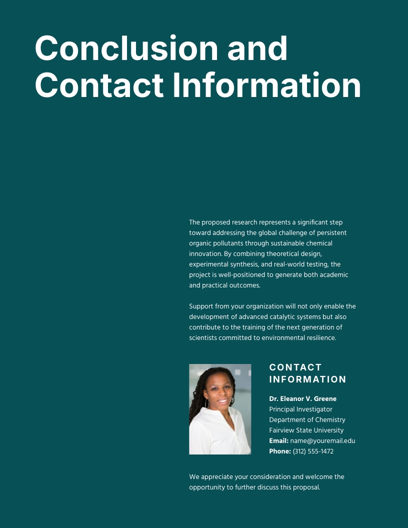 Executive Summary Grant Proposal Template | Visme