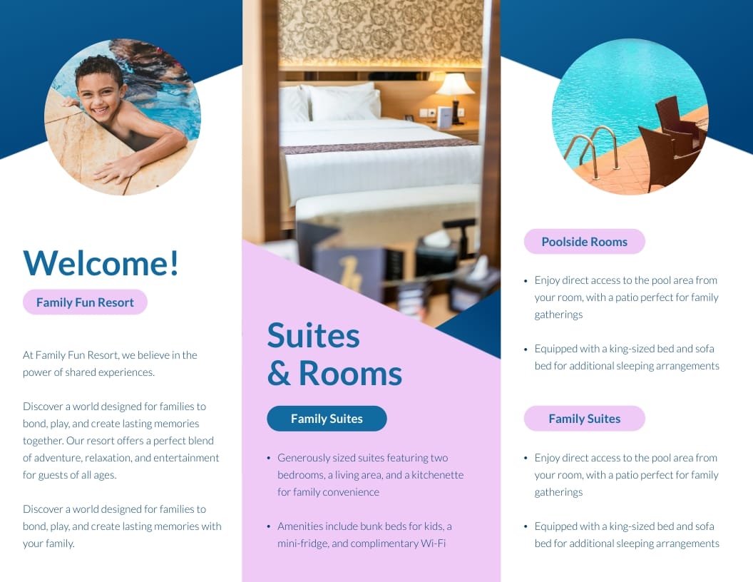 Family Resort Brochure Template | Visme