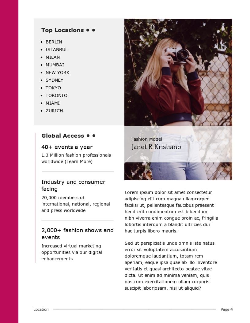 Fashion Proposal Template Visme