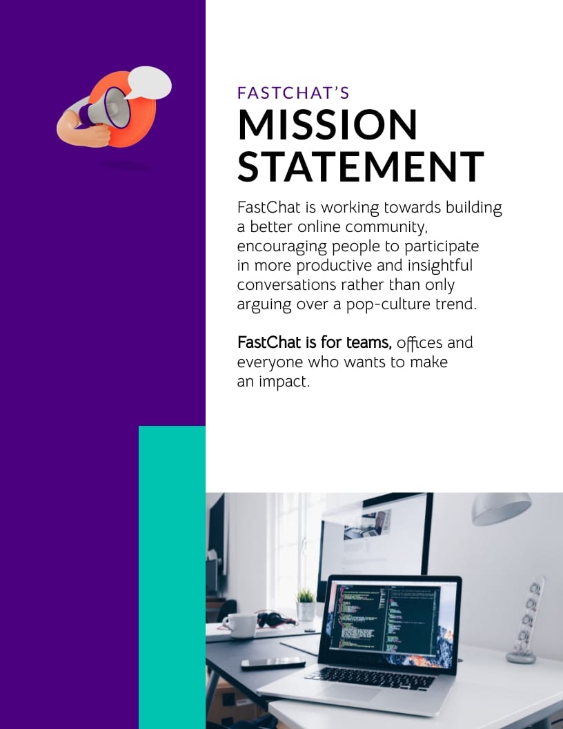 FastChat Employee Handbook Template | Visme