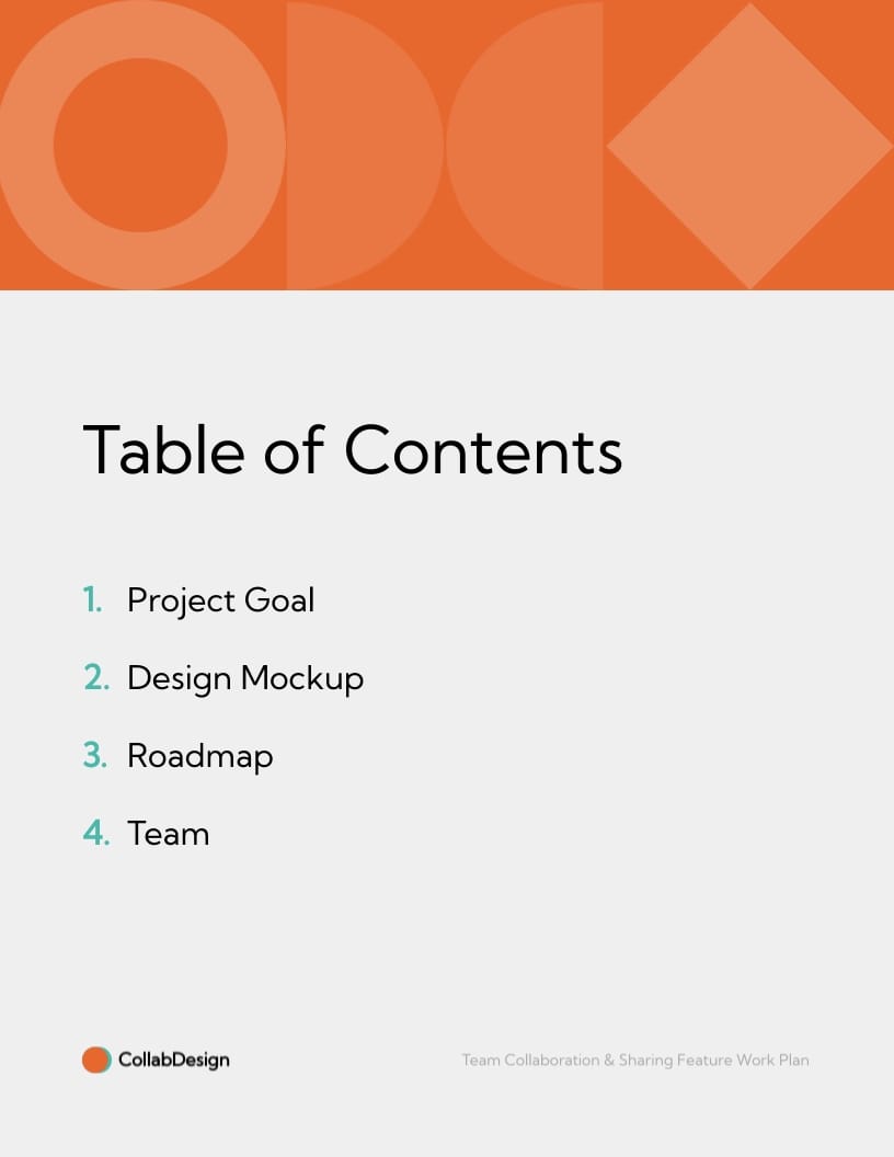 Feature Work Plan Template | Visme