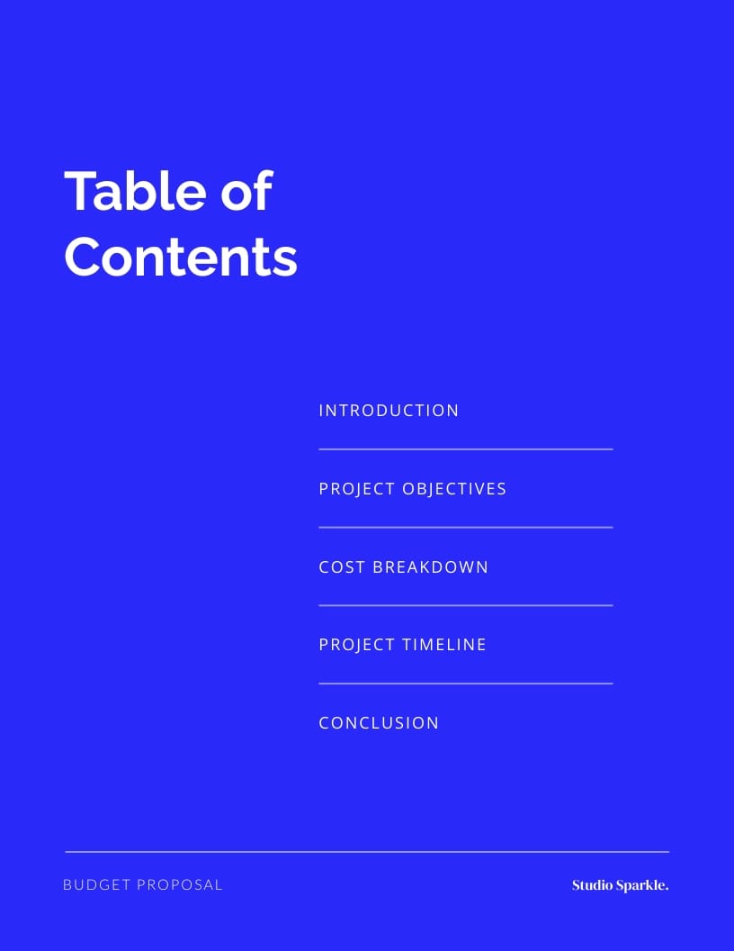 Film Budget Proposal Template | Visme