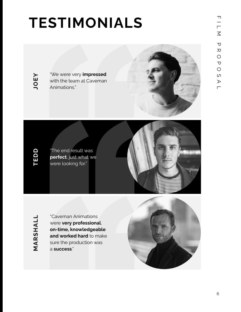 Film Proposal Template | Visme