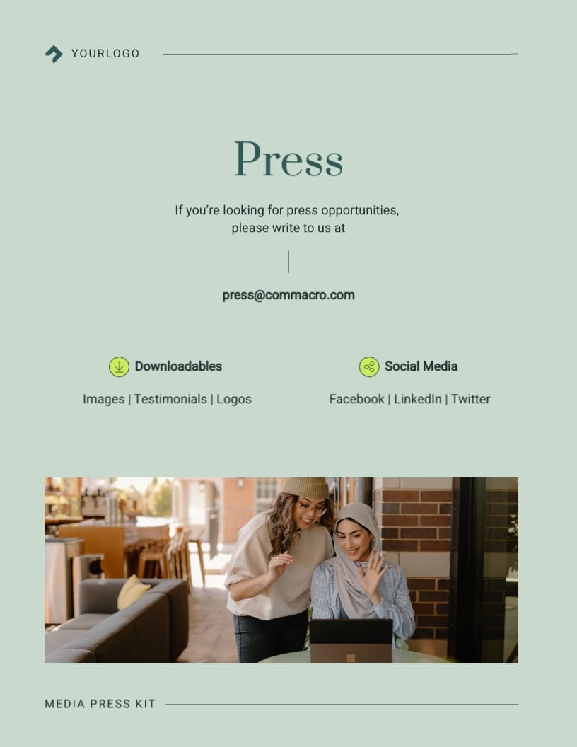 Finance Media Press Kit Template | Visme