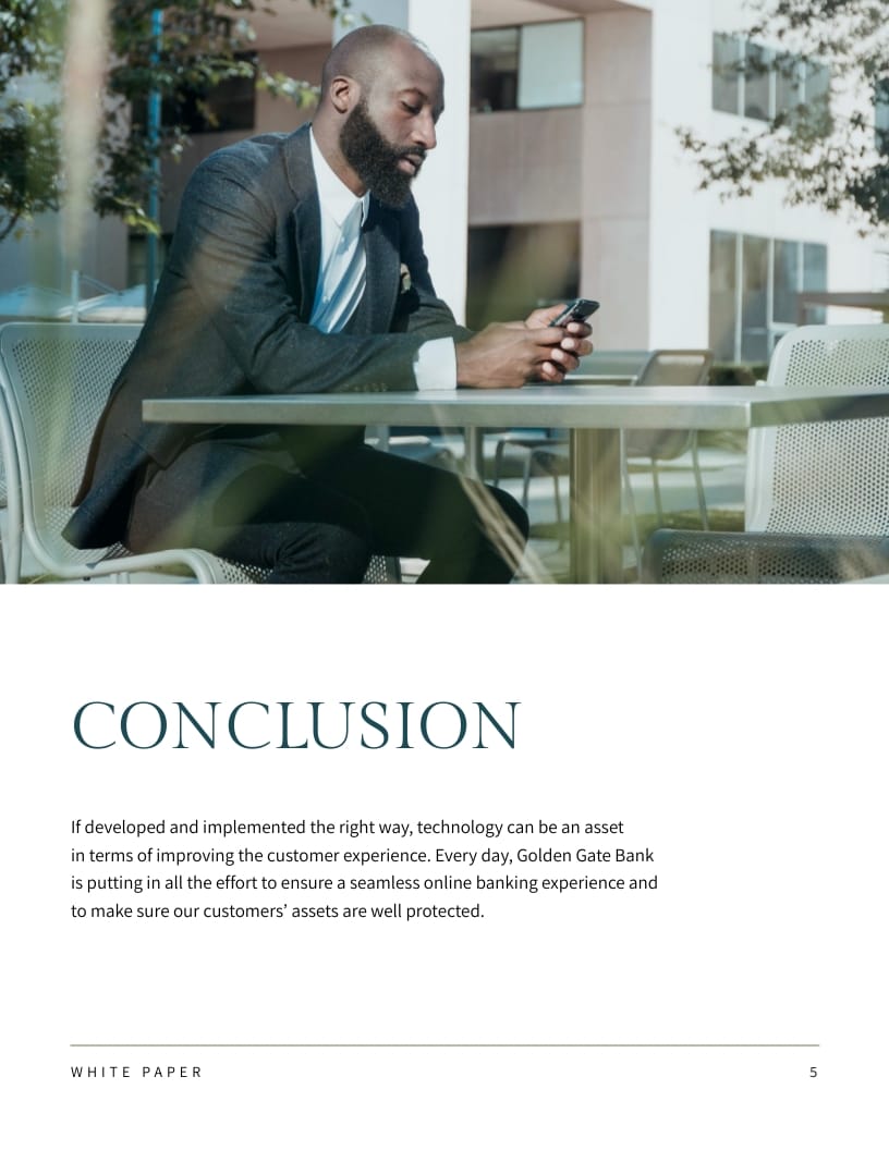 Finance Whitepaper Template | Visme