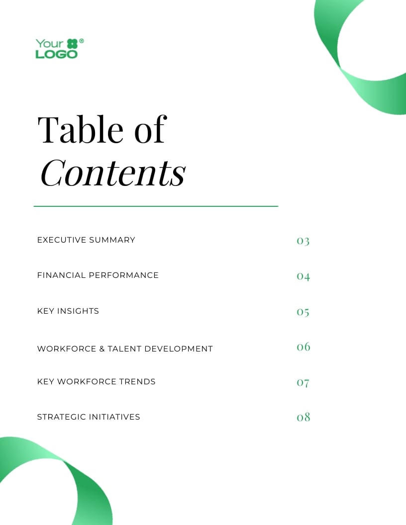 Financial Board Reports Template | Visme