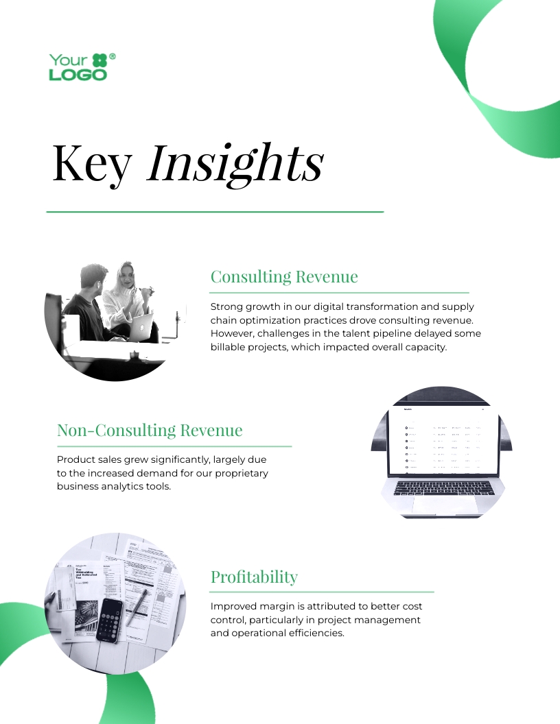 Financial Board Reports Template | Visme