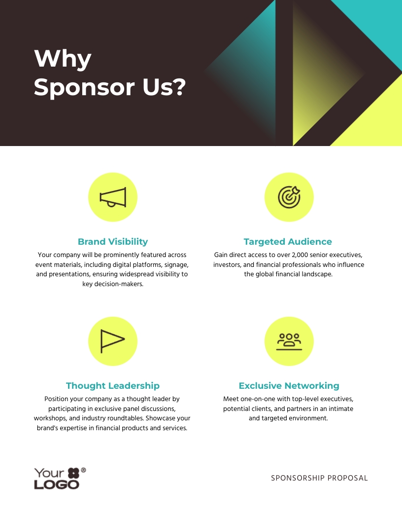Financial Brand Sponsorship Proposal Template | Visme