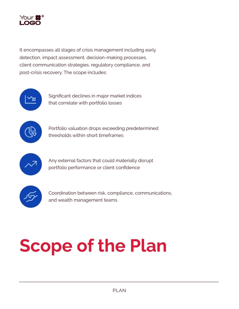 Financial Crisis Management Plan Template | Visme