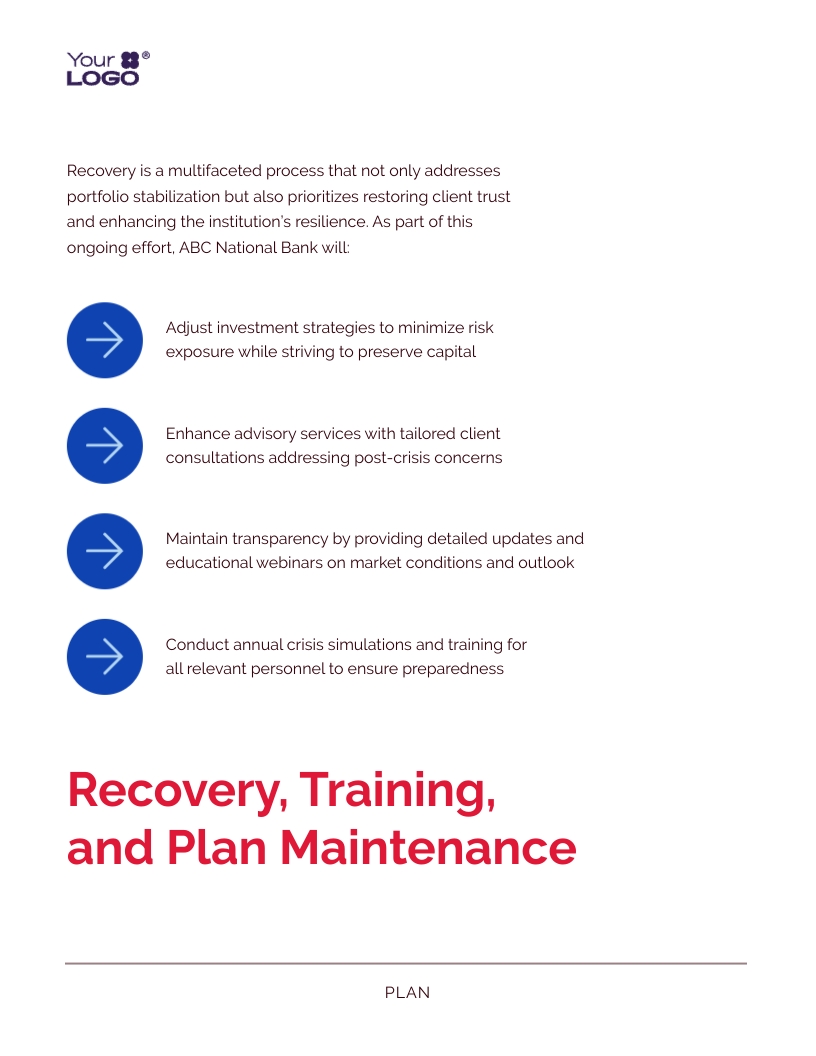 Financial Crisis Management Plan Template | Visme