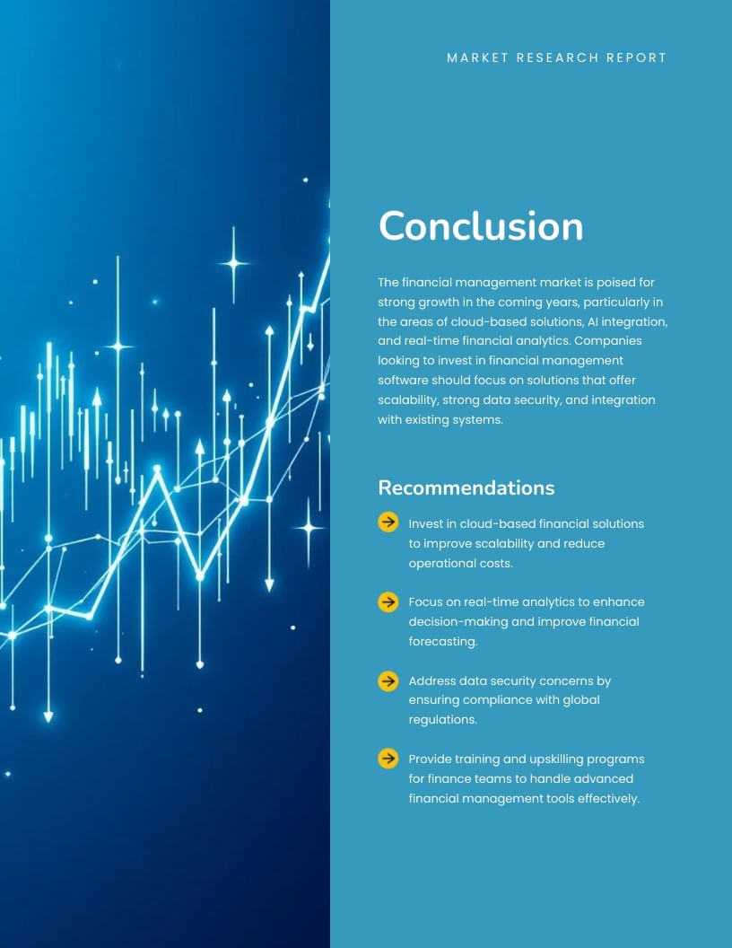 Financial Management Market Research Report Template | Visme