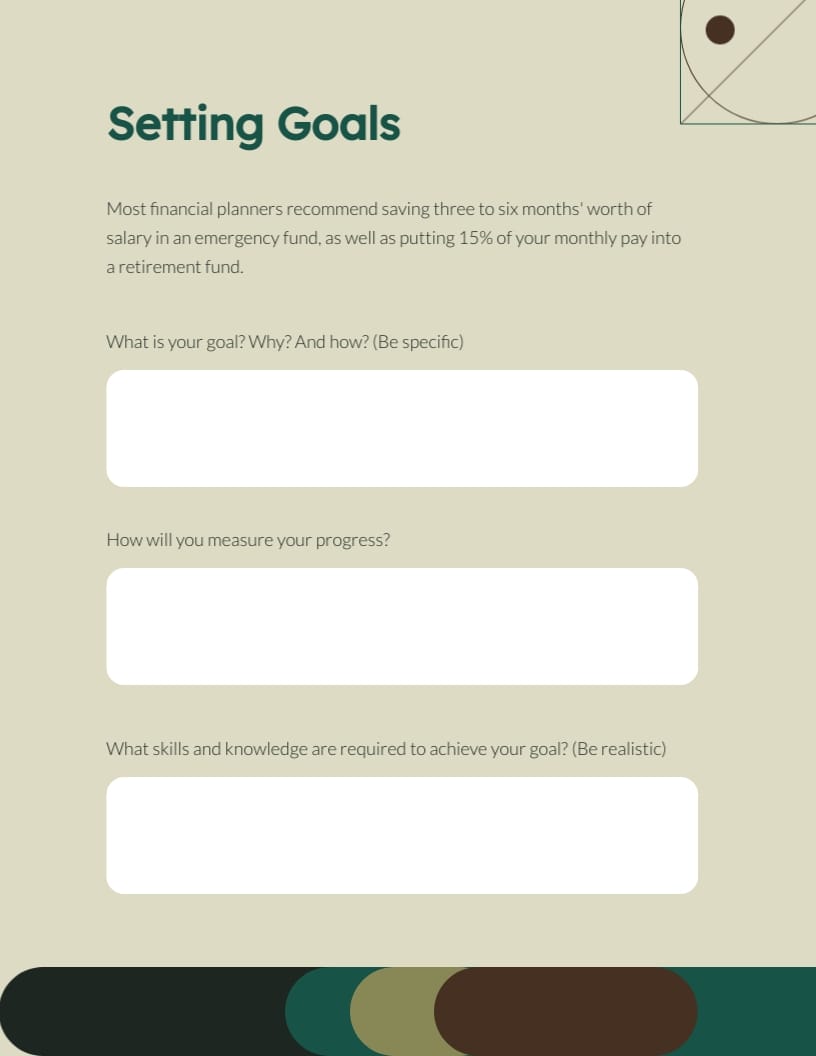Financial Management Workbook Template | Visme