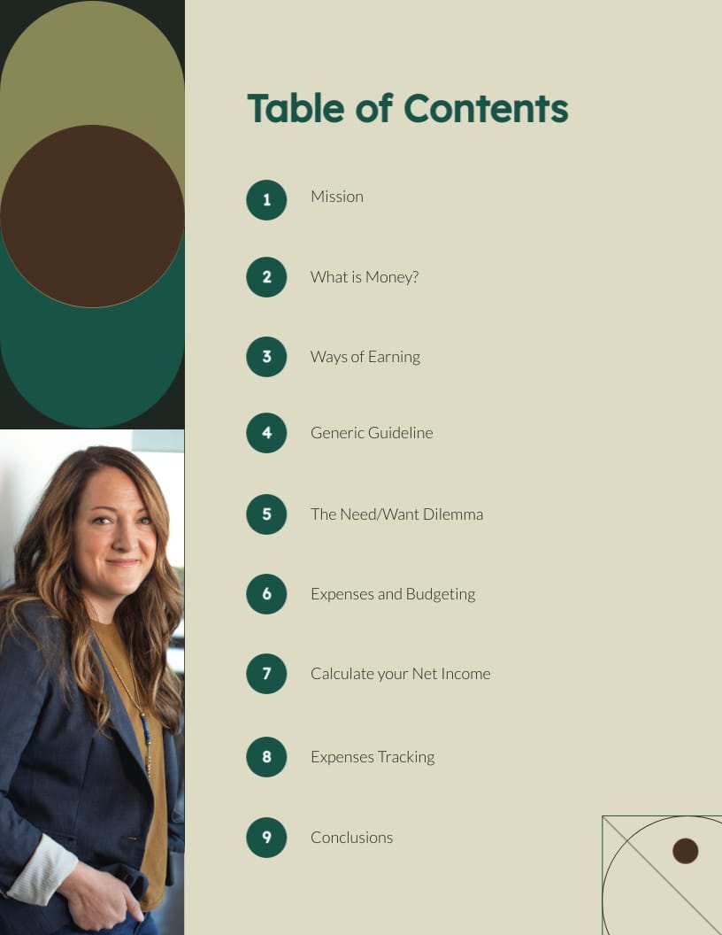 Financial Management Workbook Template | Visme