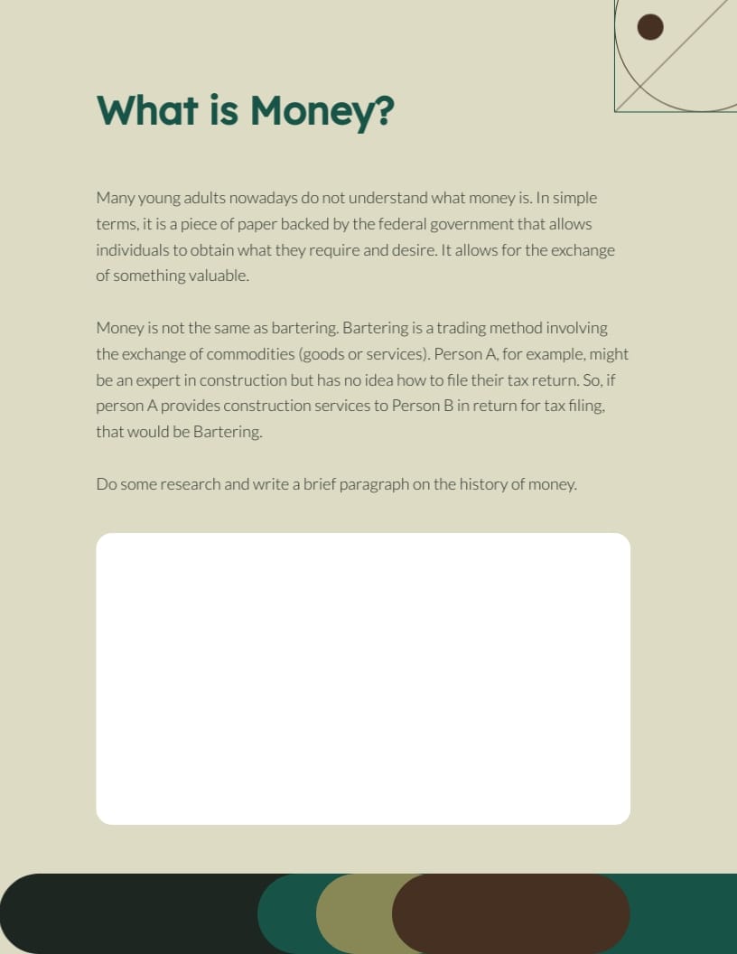 Financial Management Workbook Template | Visme