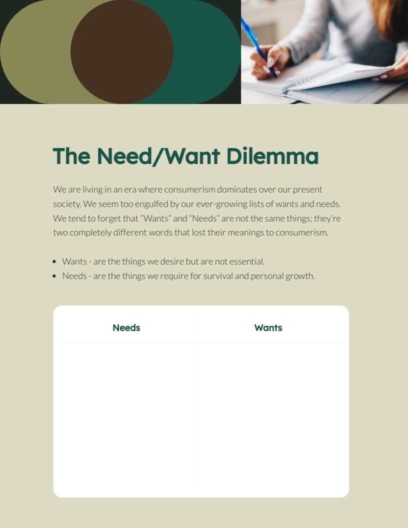 Financial Management Workbook Template | Visme