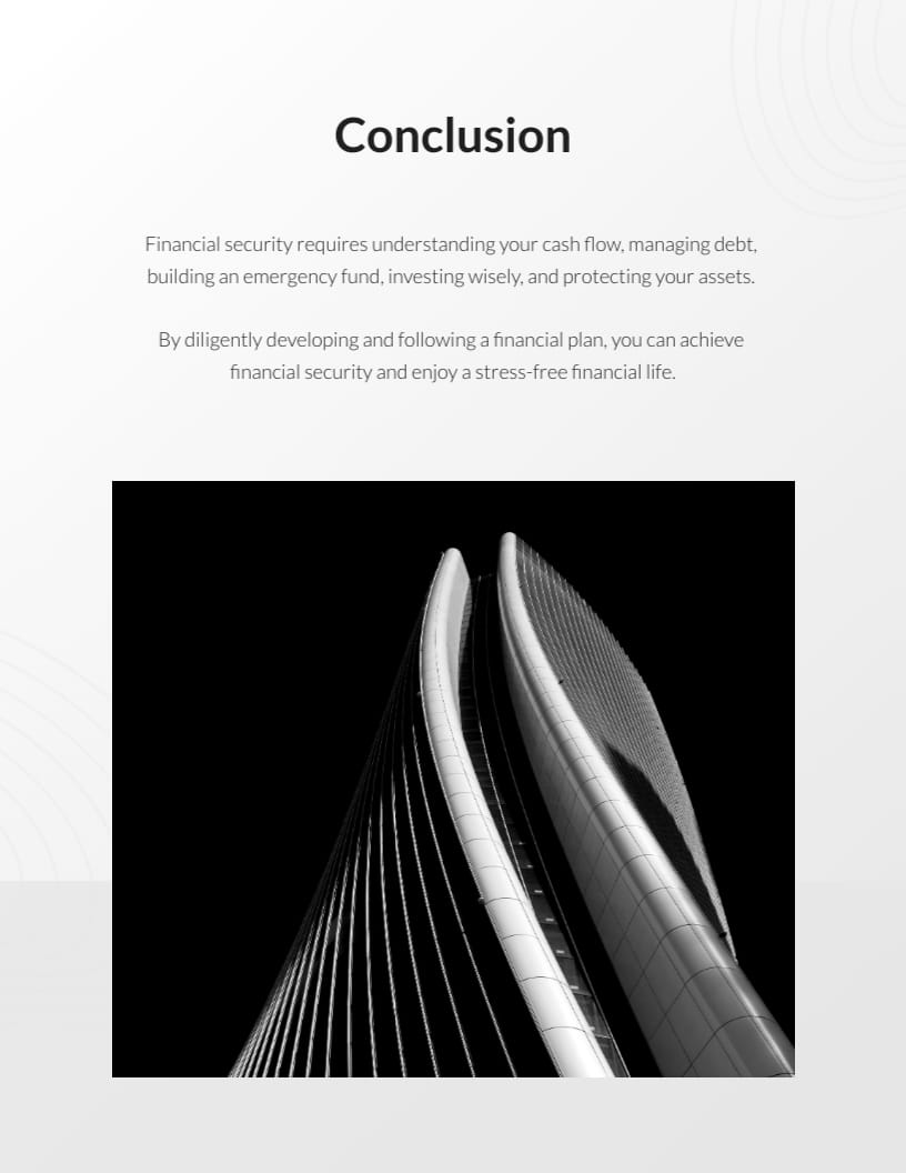 Financial Security White Paper Template | Visme