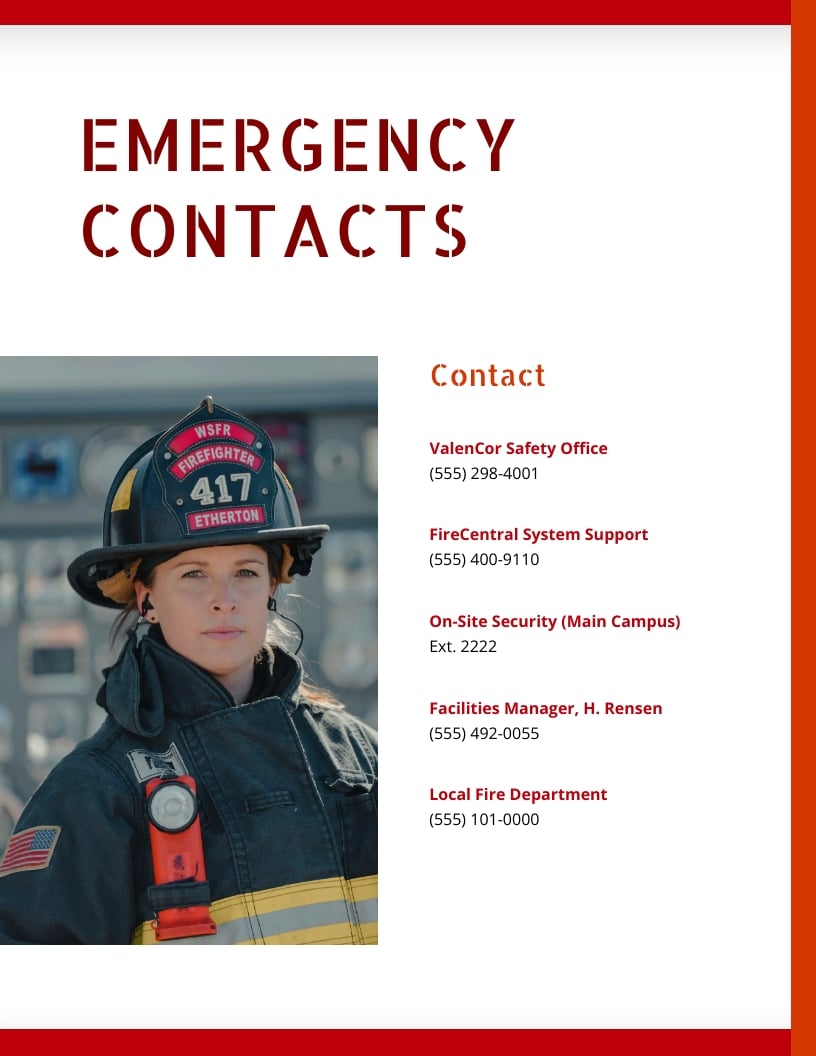 Fire Alarm Training Manual Template | Visme