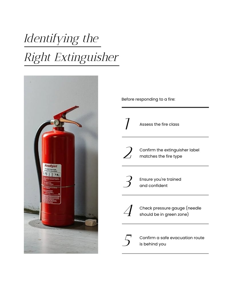 Fire Extinguisher Training Manual Template | Visme
