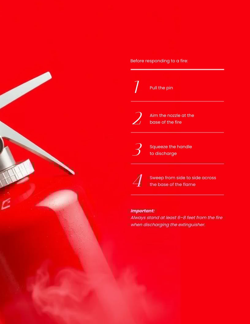 Fire Extinguisher Training Manual Template | Visme
