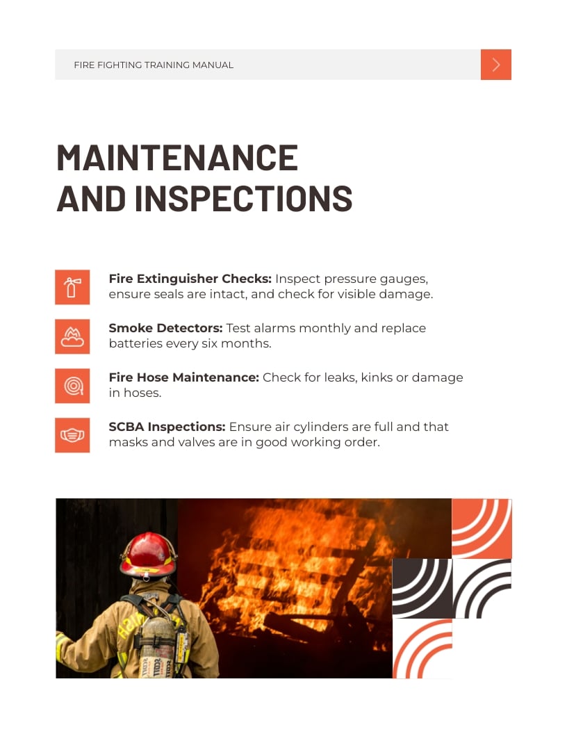 Fire Fighting Training Manual Template | Visme