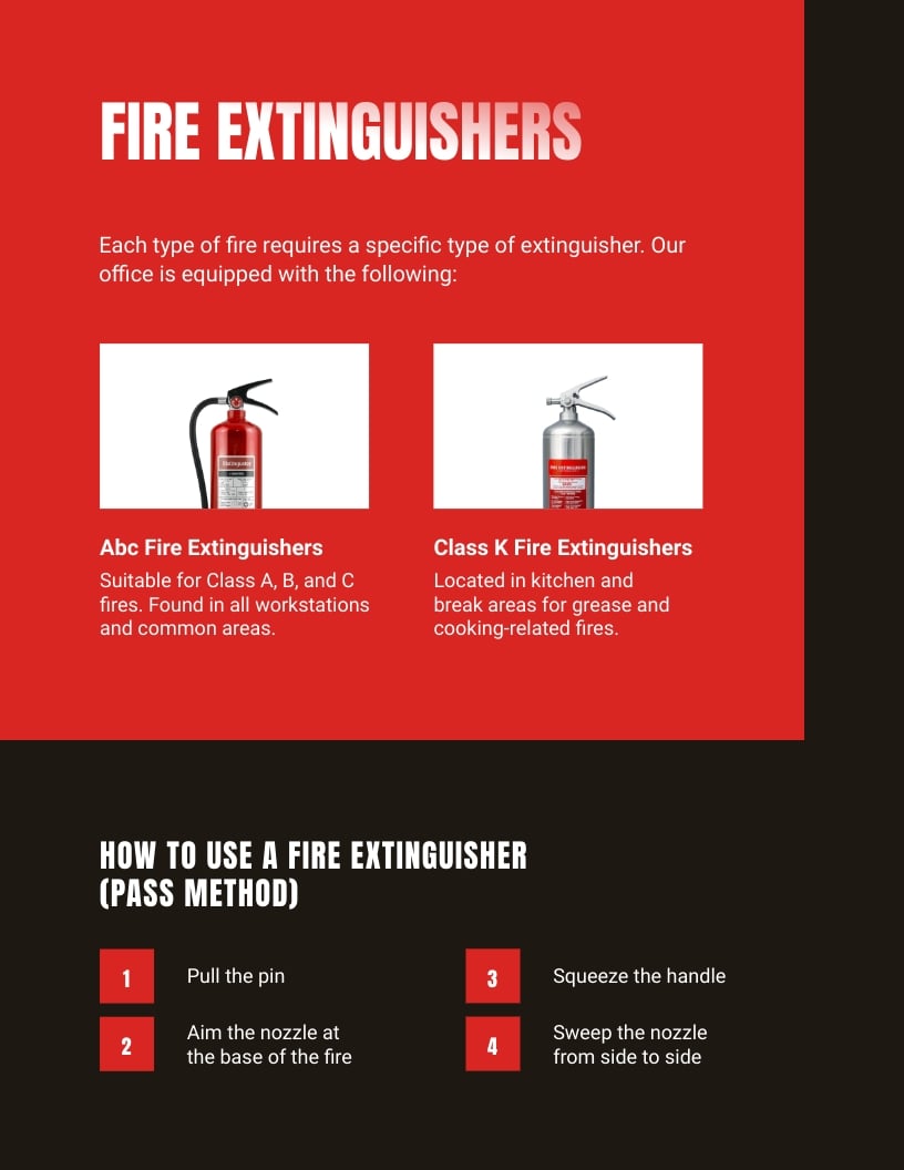 Fire Training Manual Template | Visme