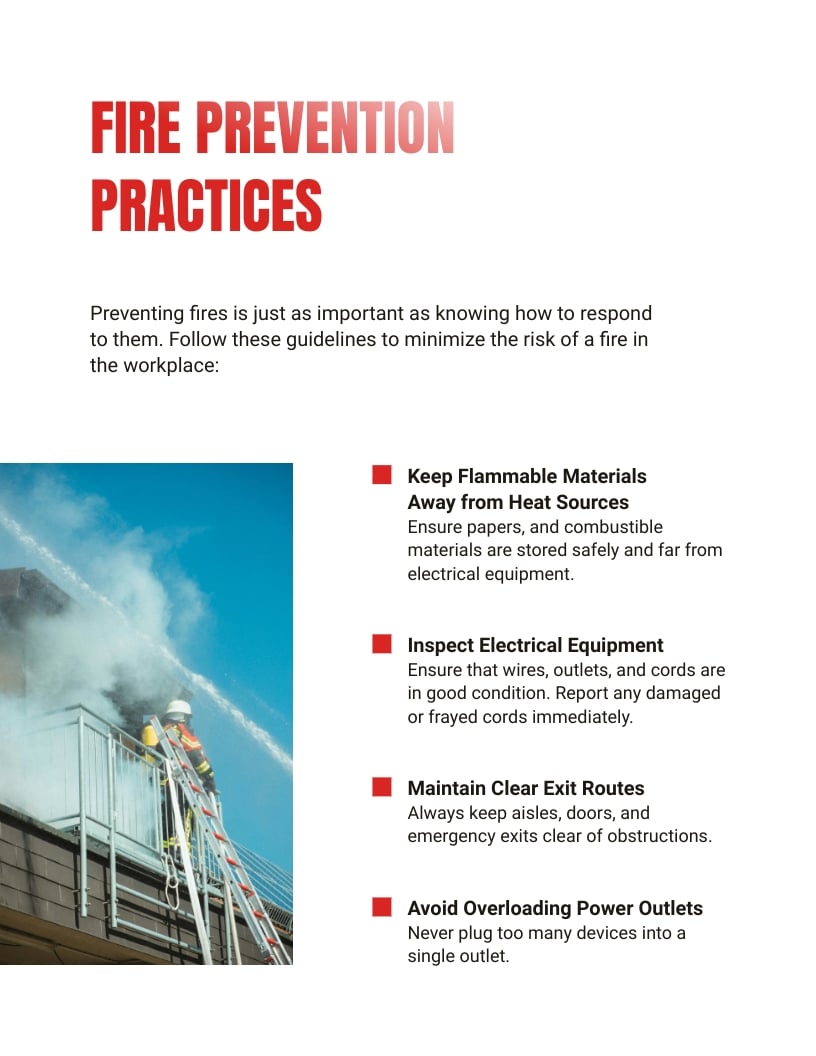 Fire Training Manual Template | Visme