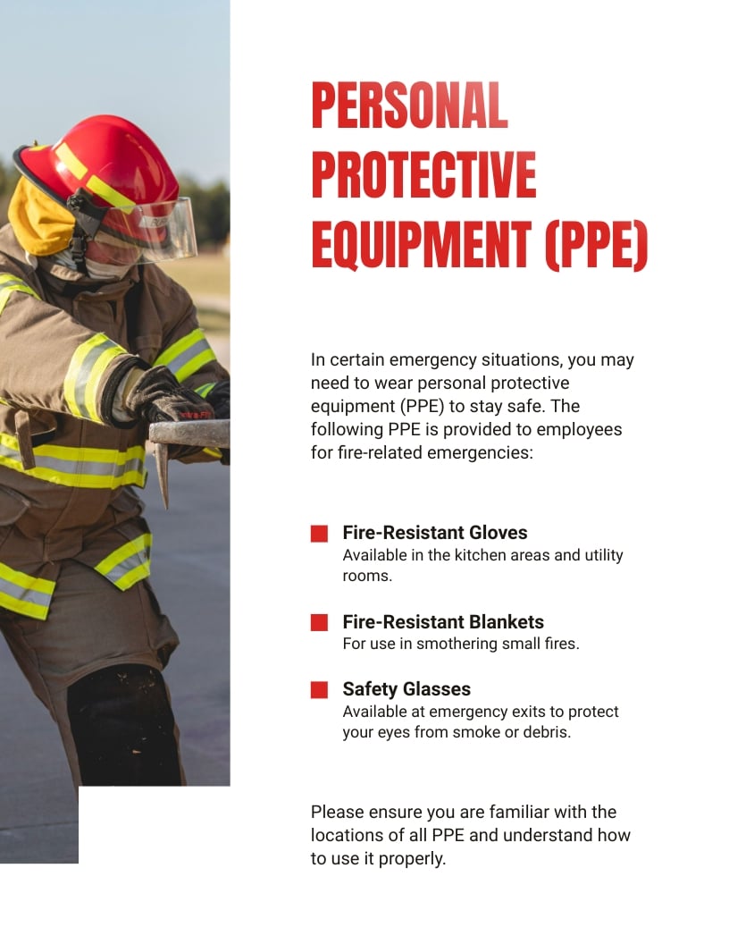 Fire Training Manual Template | Visme