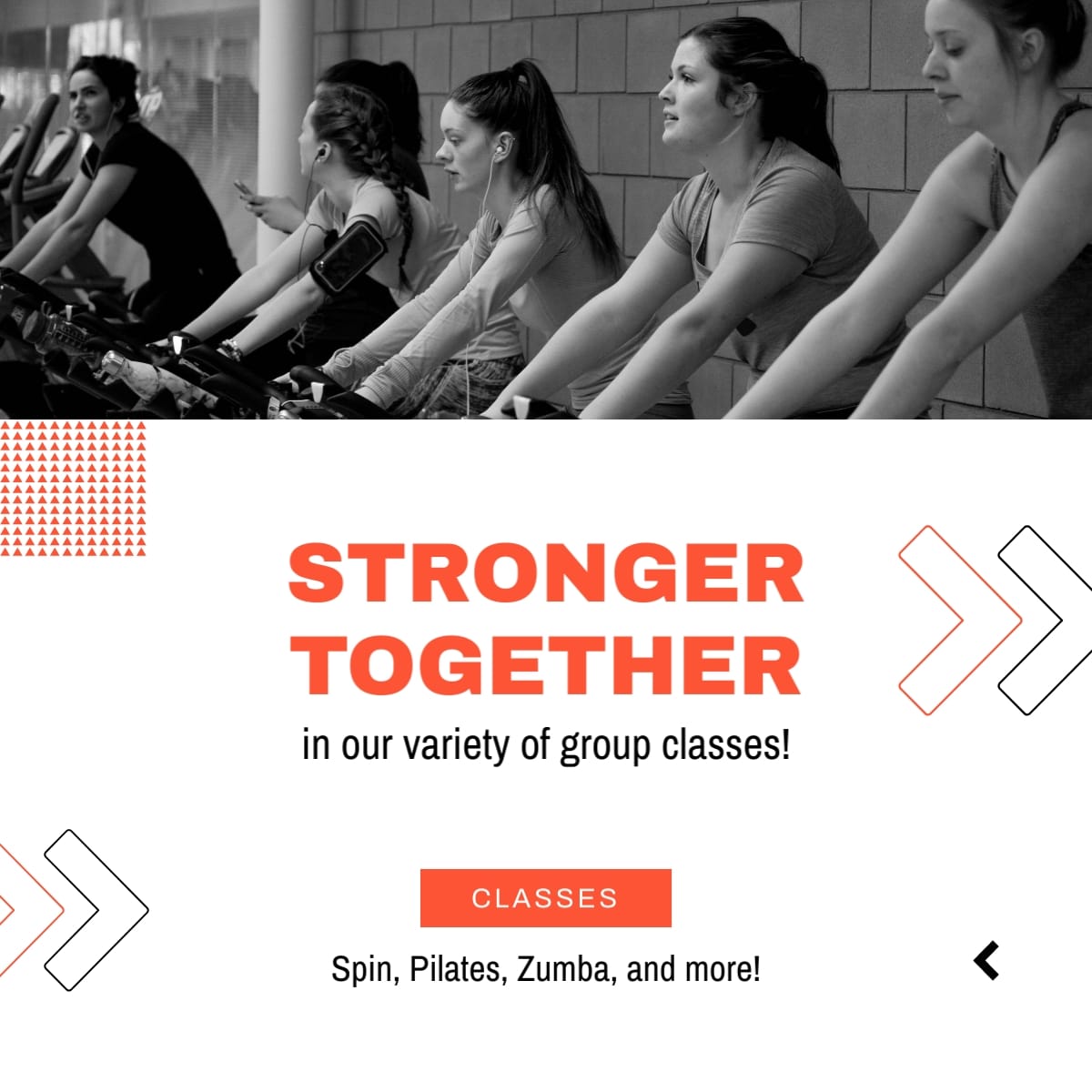 Fitness Club Instagram Carousel Post Template | Visme