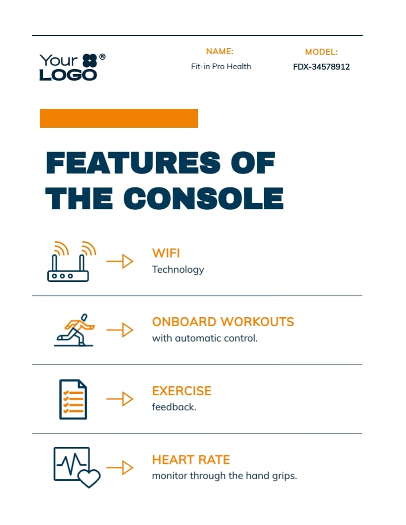 Fitness Equipment Training Manual Template | Visme