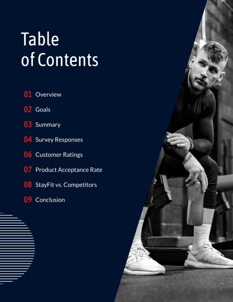 Fitness Tracker Survey Results Report Template | Visme