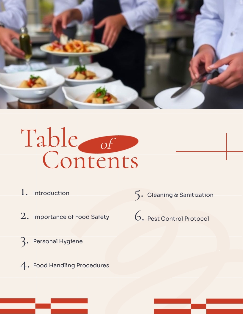 Food Safety Training Manual Template | Visme