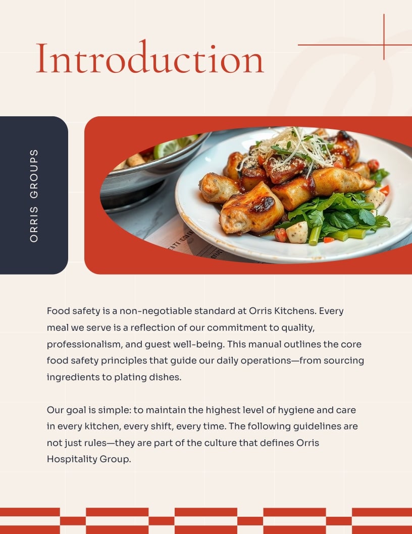 Food Safety Training Manual Template | Visme