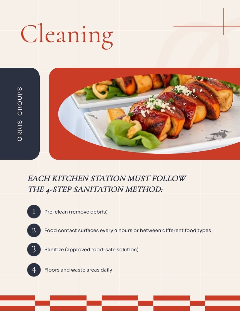 Food Safety Training Manual Template | Visme