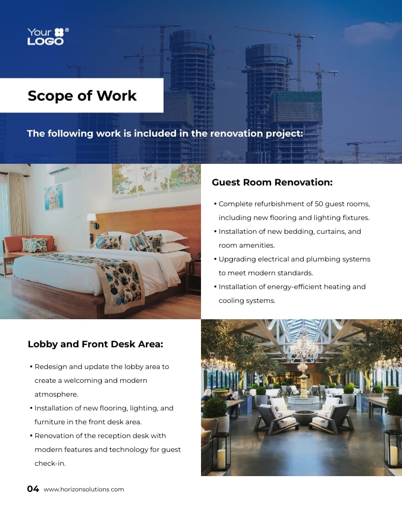 Formal Construction Proposal Template | Visme