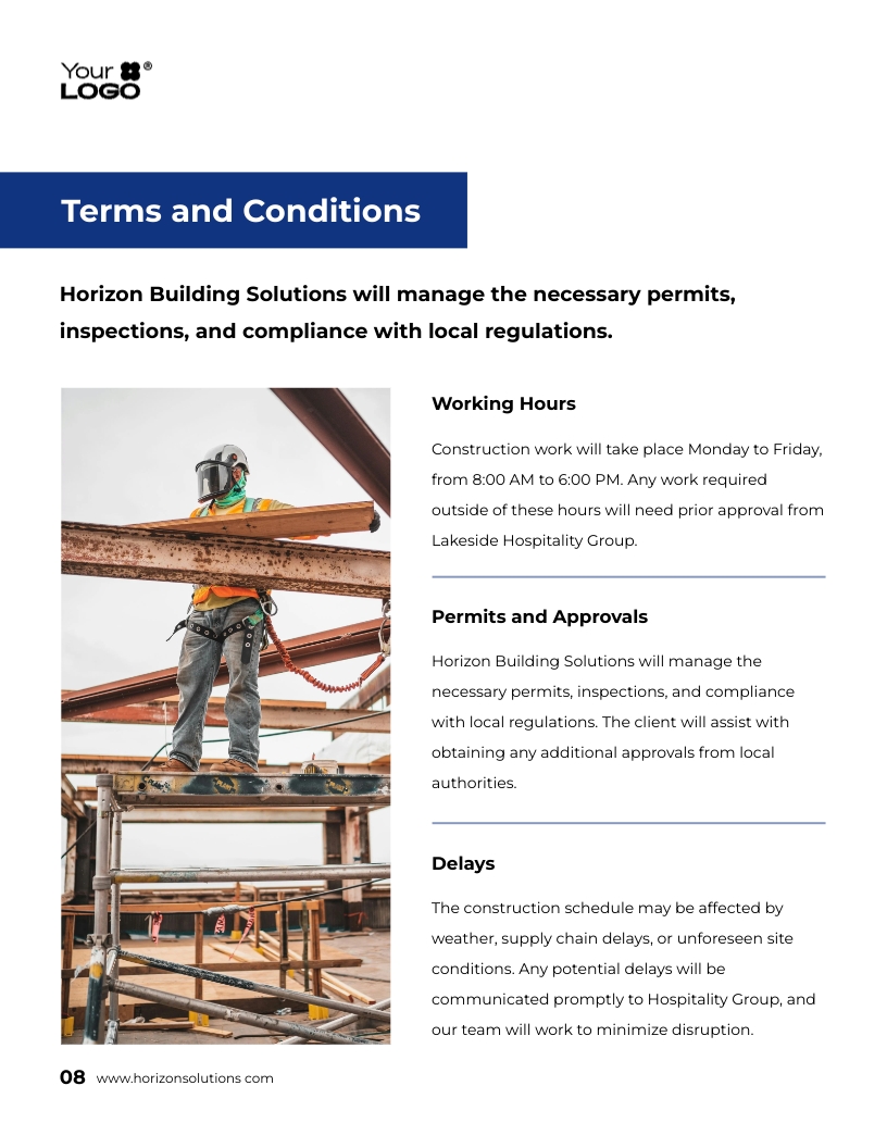 Formal Construction Proposal Template | Visme