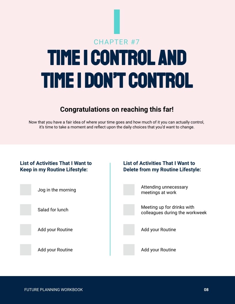 Future Planning Workbook Template | Visme