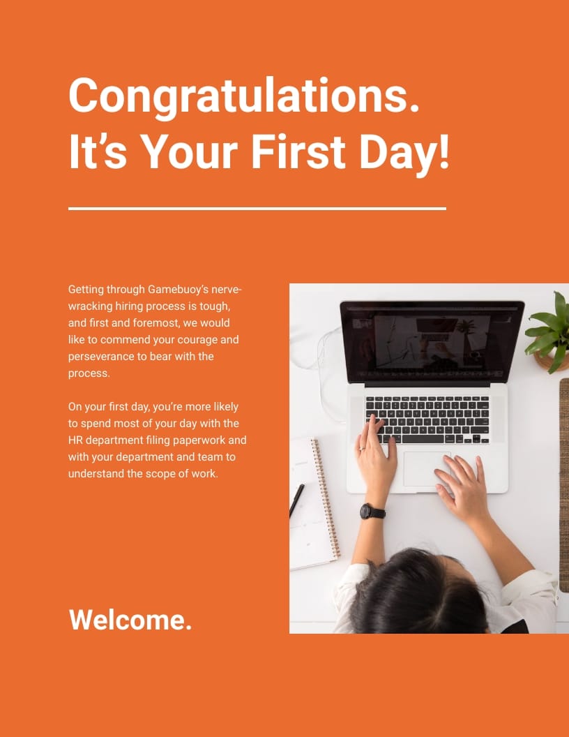 Gamebuoy Employee Handbook Template | Visme
