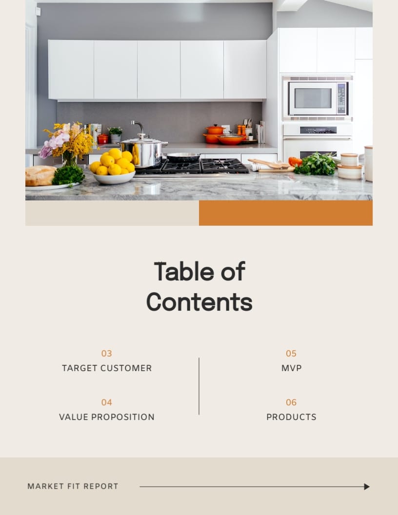 General Consumer Product Market Fit Report Template | Visme
