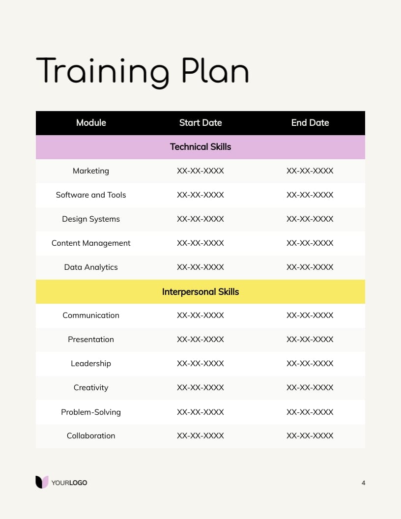 5 Detailed Employee Development Plan Templates to Guide Your Employees ...