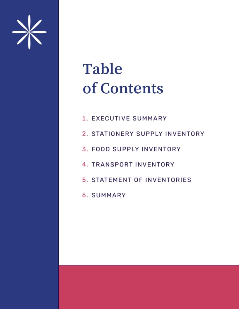 General Inventory Report Template | Visme