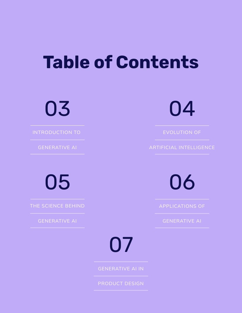 Generative AI Ebook Template | Visme