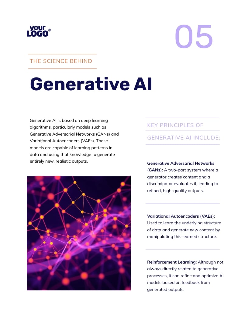 Generative AI Ebook Template | Visme