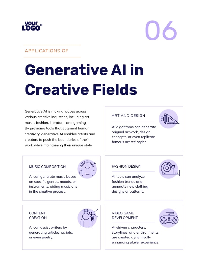 Generative AI Ebook Template | Visme