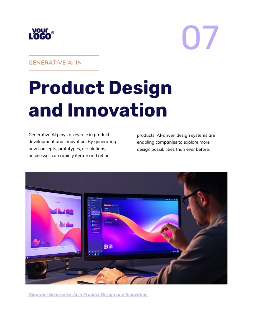 Generative AI Ebook Template | Visme